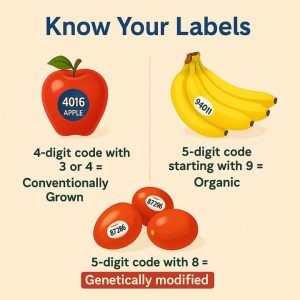 PLU Code Guide: How to Read Produce Stickers – Foodie Infoo