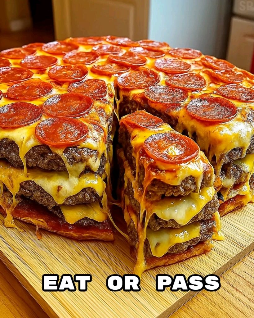 Ultimate Double Cheeseburger Pizza Stack – Foodie Infoo